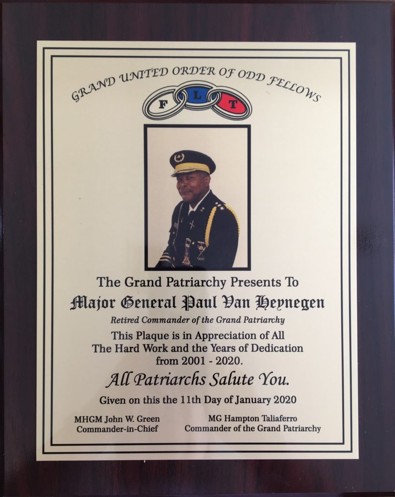 Retired Commander of the Grand Patriarchy Honored – GUOOF of AMERICA