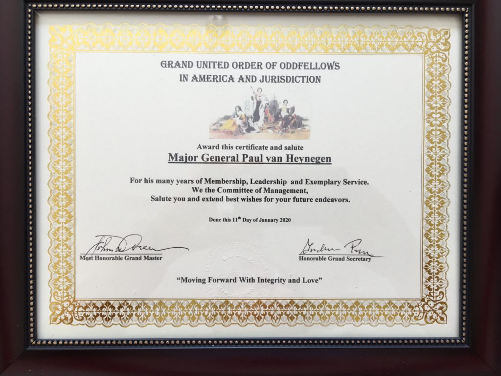 Retired Commander of the Grand Patriarchy Honored – GUOOF of AMERICA